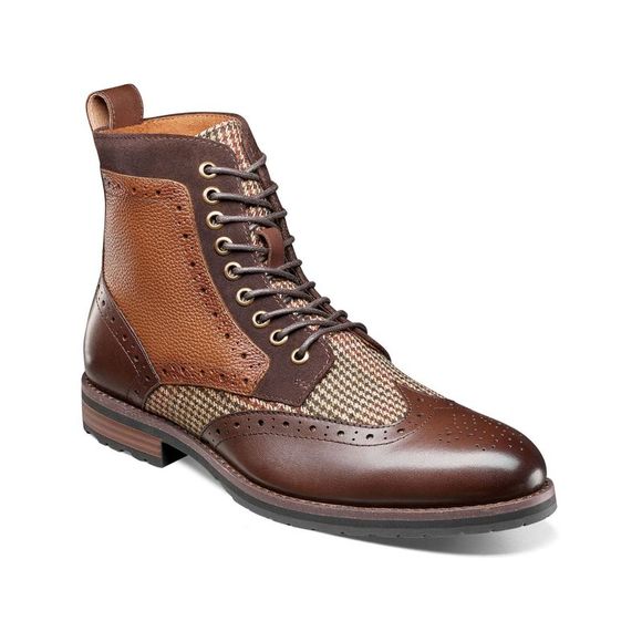 Stacy Adams | Shoes | Stacy Adams Mens Brown Oswyn Wingtip Toe Block ...
